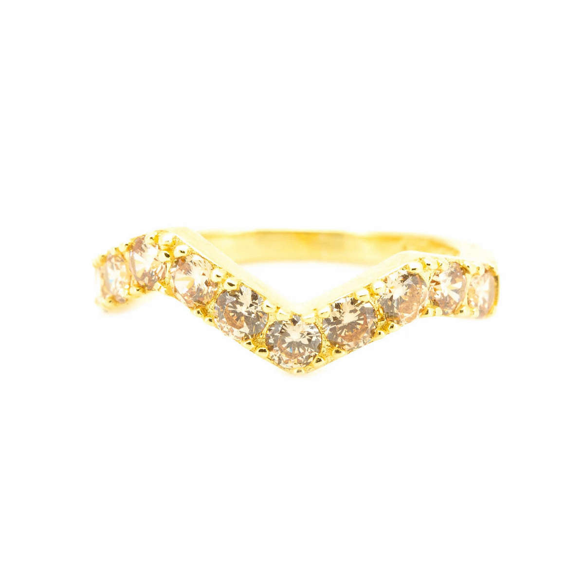 Champagne Zig Zag Ring – RAGEN