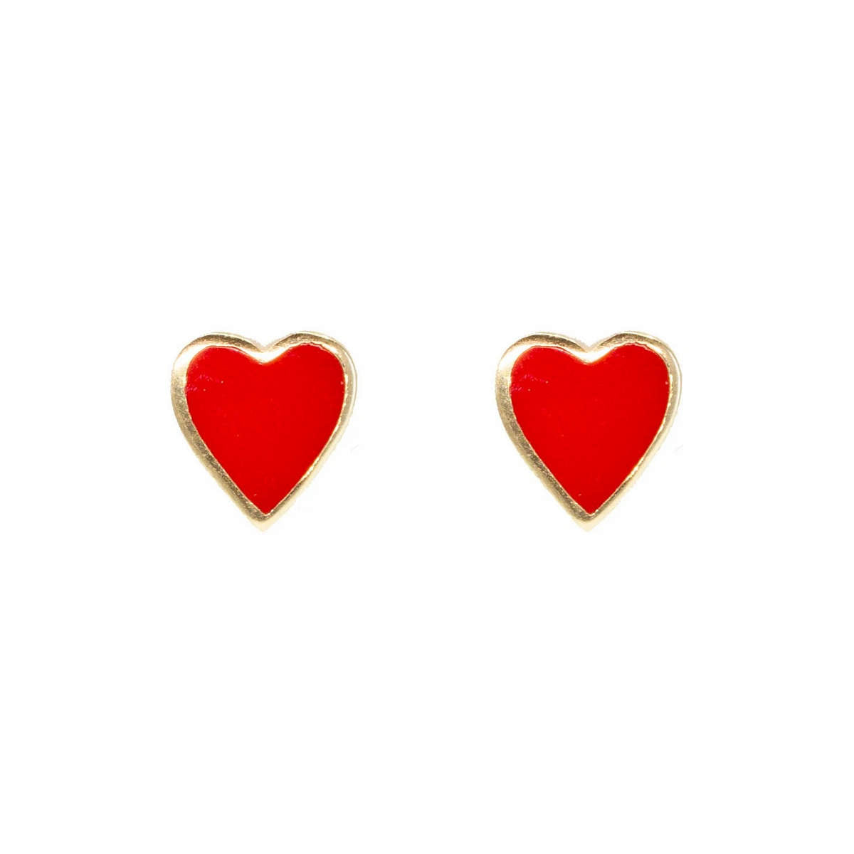 One Love Red Heart Paired Studs – RAGEN