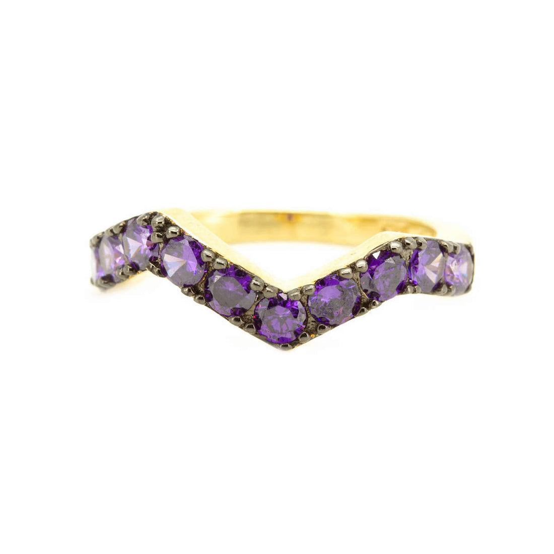 Amethyst Zig Zag Ring – RAGEN
